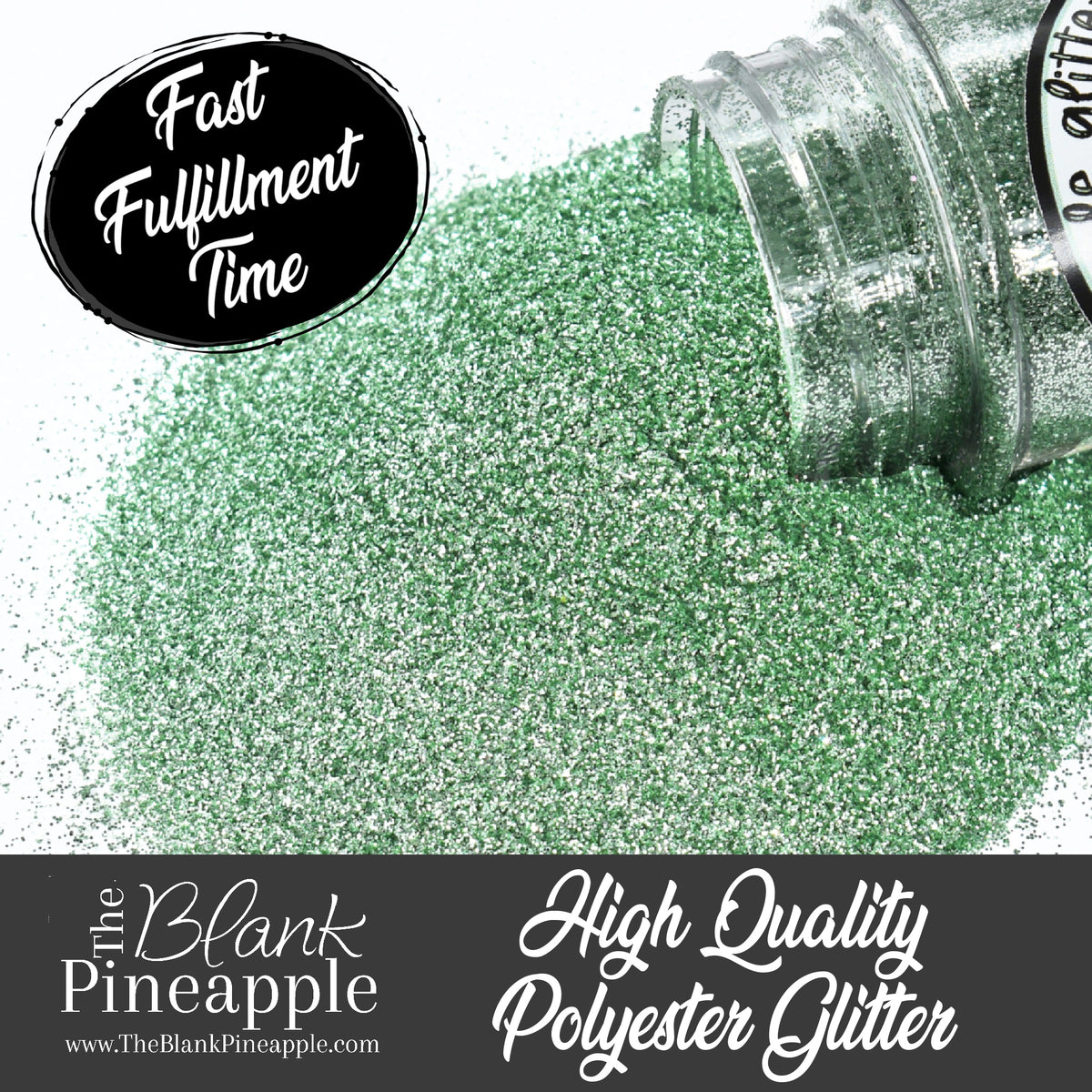 Celery Salt Green Ultra Fine Metallic Glitter 2oz Shaker Bottle - Light ...