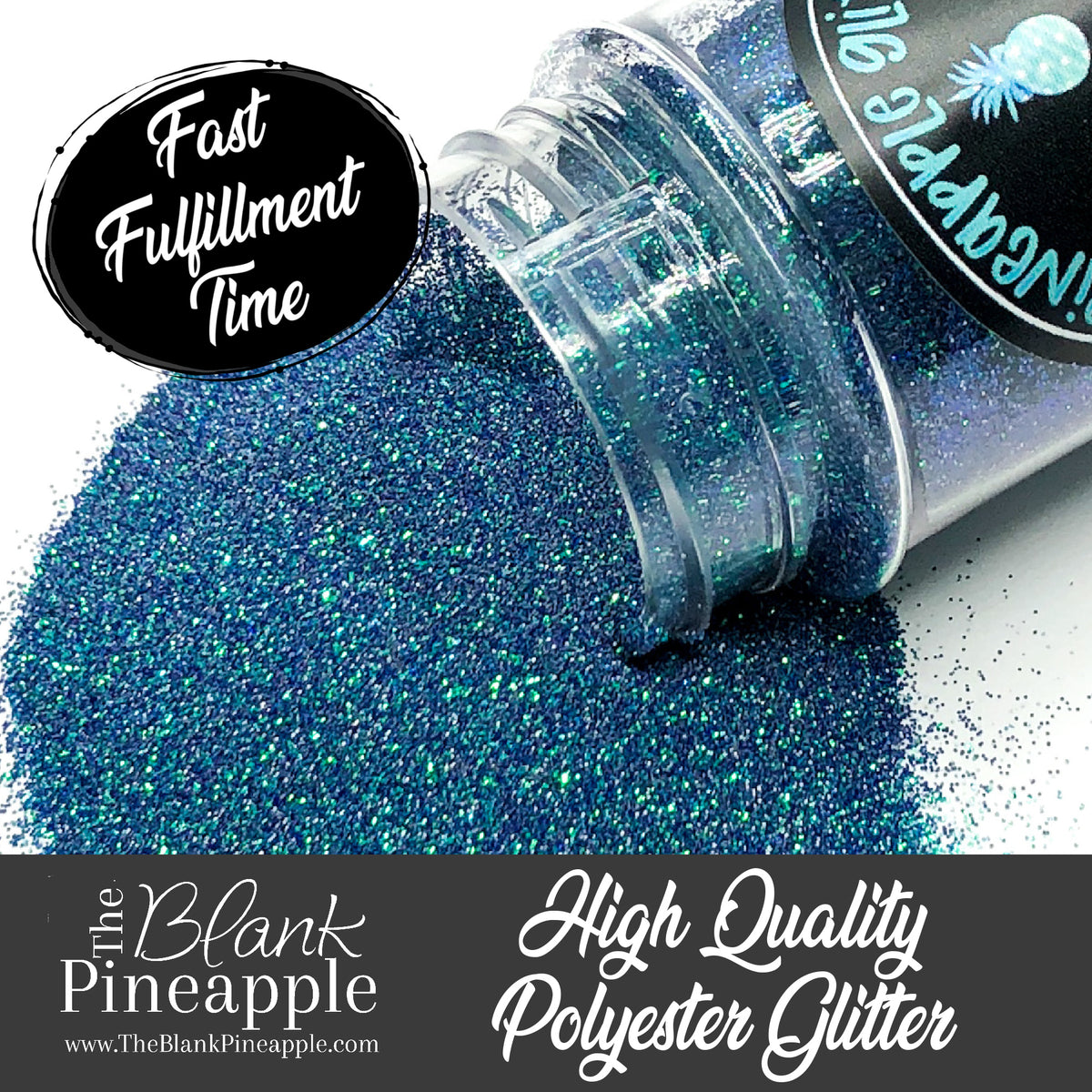 Mermaid Color Shifting Ultra Fine Cut Glitter, Blue Polyester Glitter ...